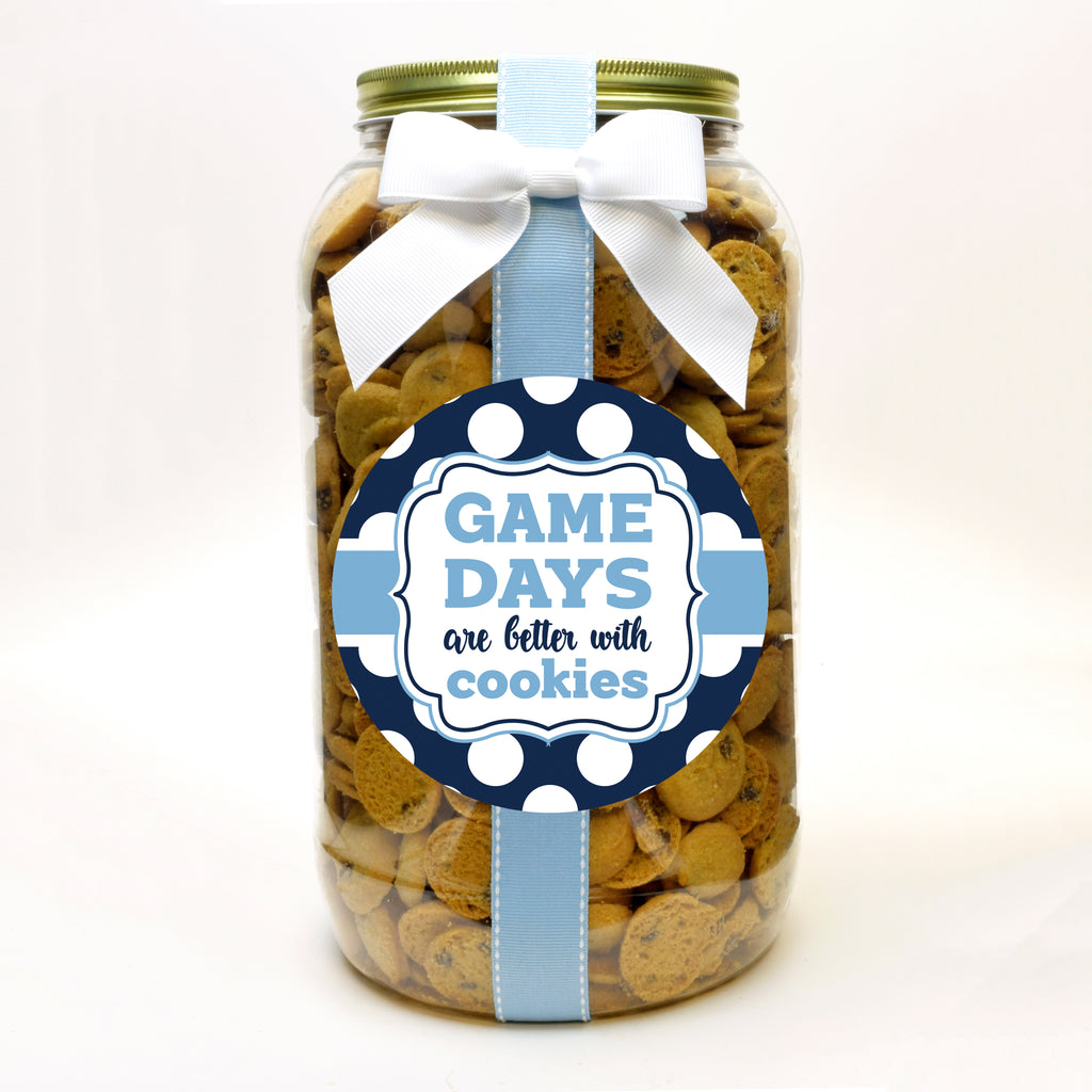 Game Day Cookies, Light Blue, Navy & White - GDNC – Oh Sugar! Sweets