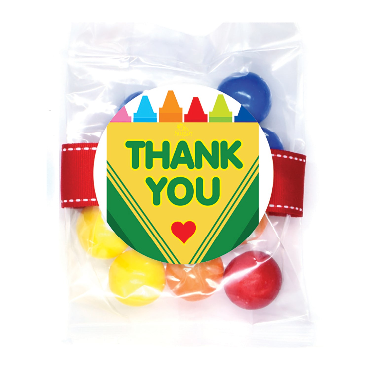 Candy - Thank You Crayon Box, Primary Gumballs - CRA – Oh Sugar! Sweets